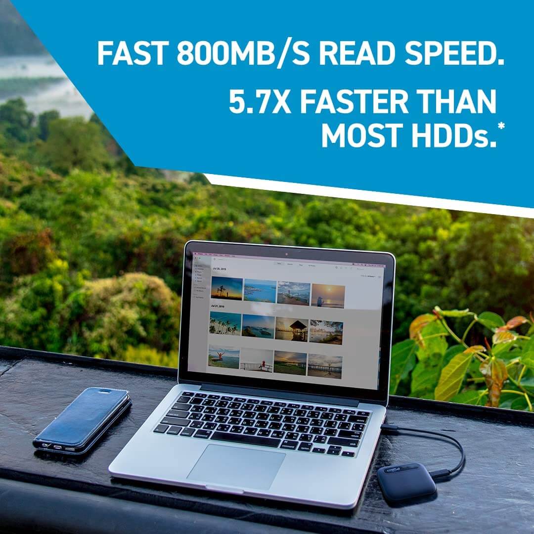 Crucial X6 2TB Portable SSD External hard drive speed upto 800MBs ...