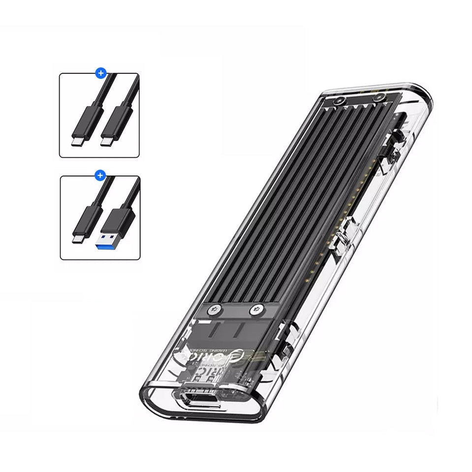 ORICO M2 SSD Case NVME SSD Enclosure M.2 to USB Type C Transparent ...