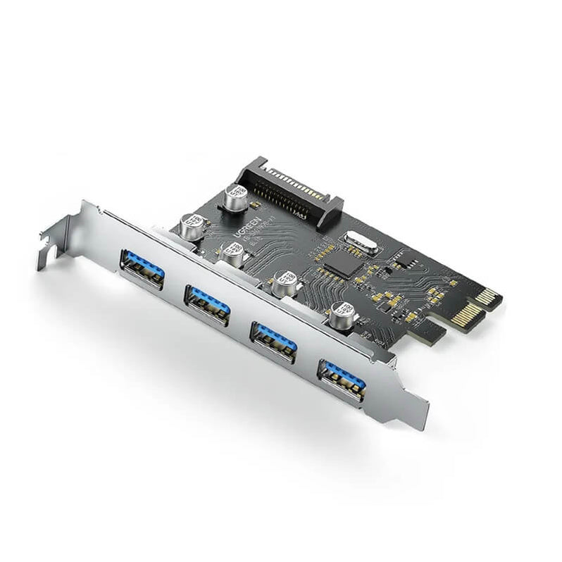 UGREEN USB 3.0 PCIe Card 5Gbps USB3.0 PCIe Expansion Card 4 Ports ...